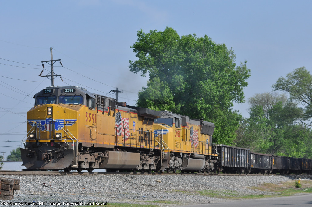 UP 5591 On CSX Q 501 Eastbound